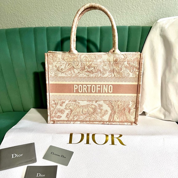 Dior | Bags | Dior Medium Book Bag In Rose Plus Beach Bag From ...